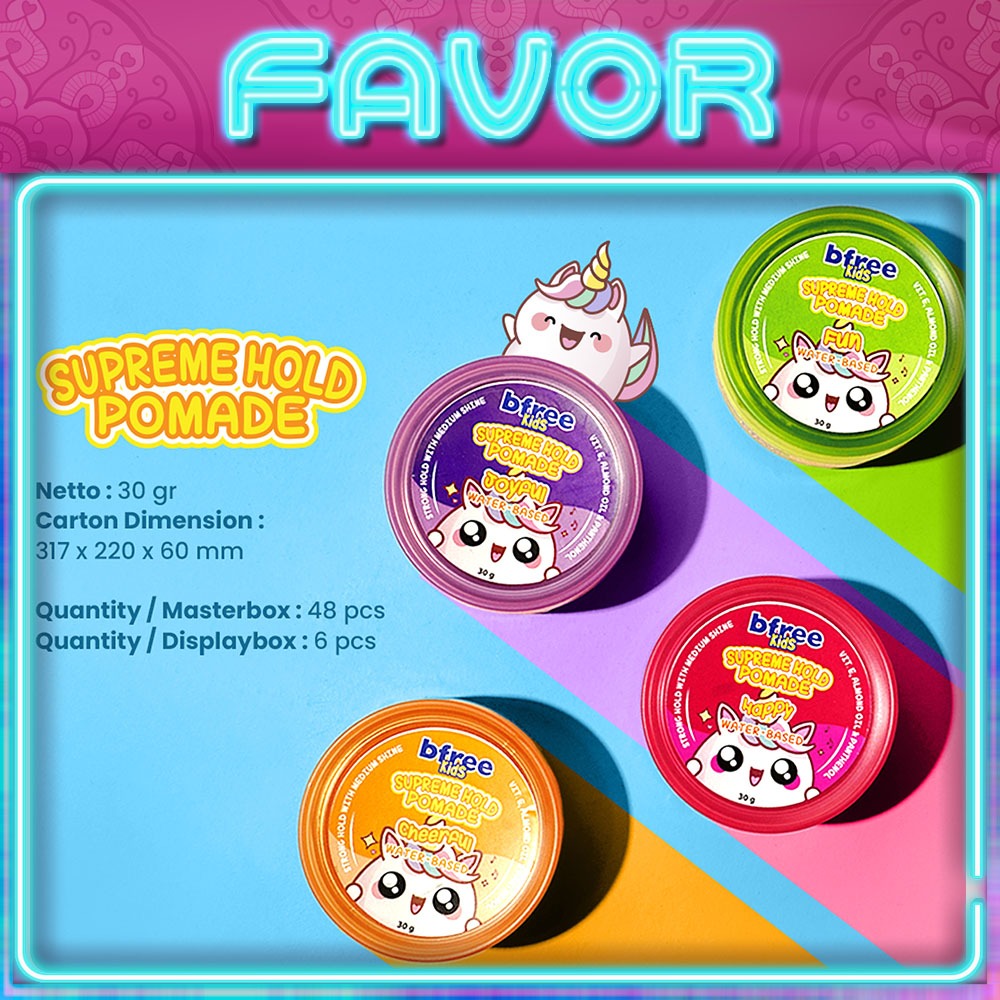 Jual BFREE KIDS Pomade 30g | Pomade Aman untuk Anak | Vitamin E, Almond ...