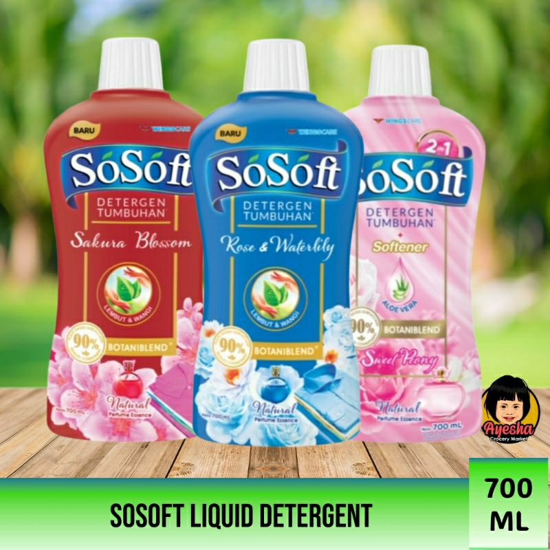 Jual SoSoft Detergent Cair 700 ML | Shopee Indonesia