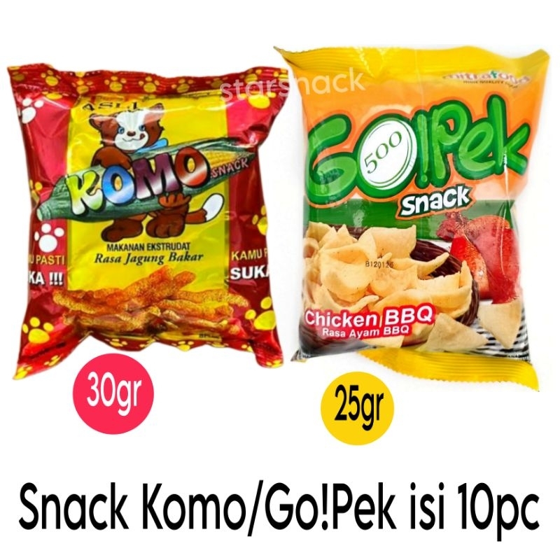 Jual Gopek snack Komo keripik isi 10pc | Shopee Indonesia