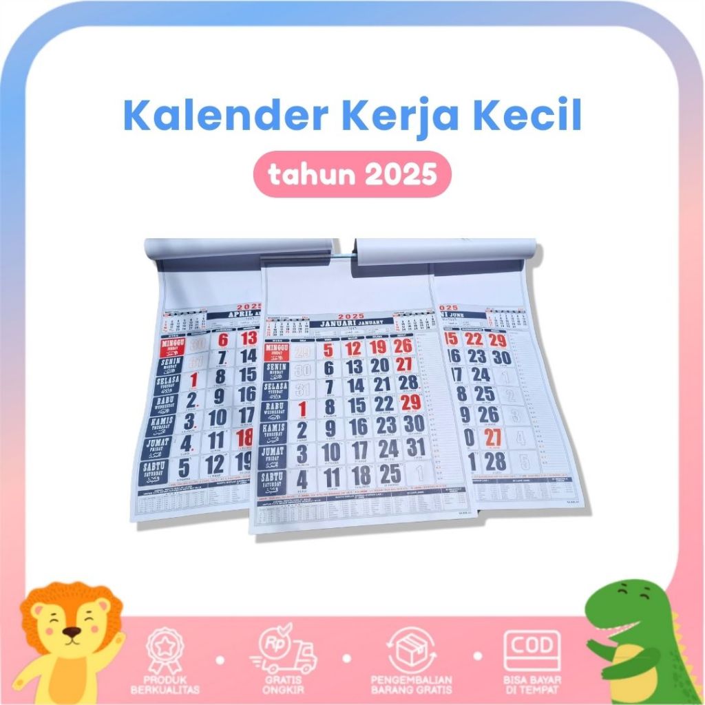 Jual Kalender Kerja Kecil Tahun 2025 | Shopee Indonesia