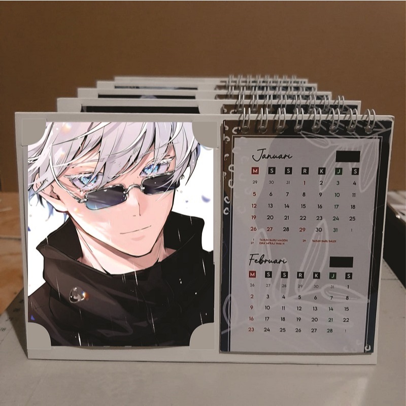 Jual Kalender duduk Jujutsu kaisen, gojo satoru, sukuna, itadori yuji ...