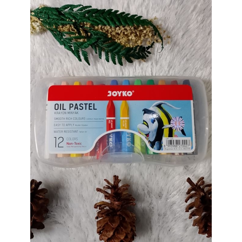 Jual JOYKO Oil Pastel / Krayon Minyak JOYKO 12 Warna / Krayon JOYKO 12 ...