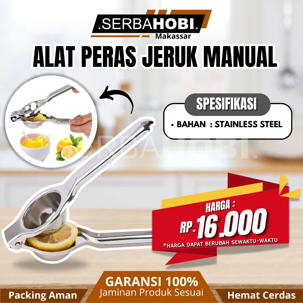 Jual Alat Peras Perasan Lemon Squeezer Jeruk Nipis Stainless Steel Besi ...