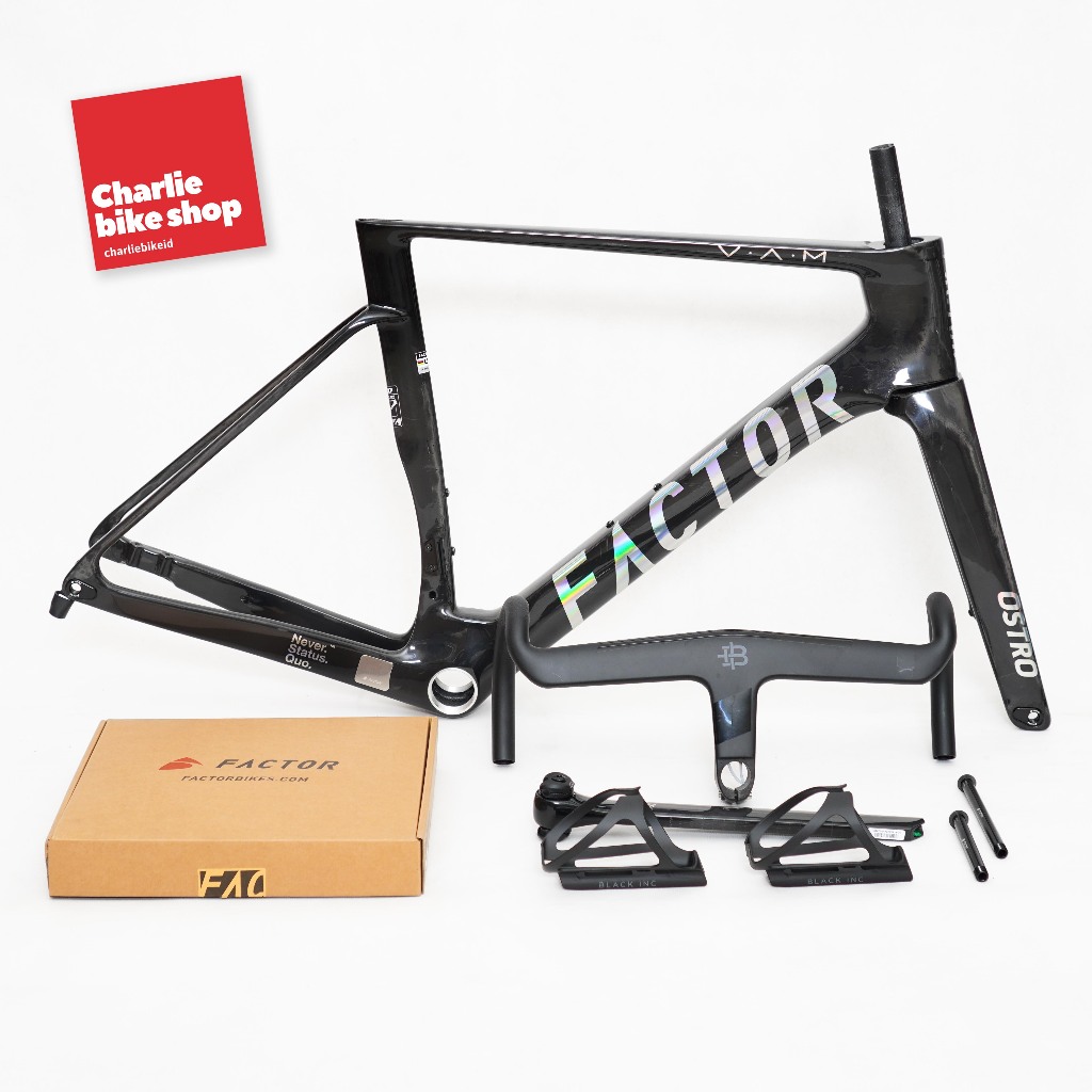 Jual Frameset FACTOR Ostro 2.0 VAM Disc - Gloss Raw Carbon/Chrome ...