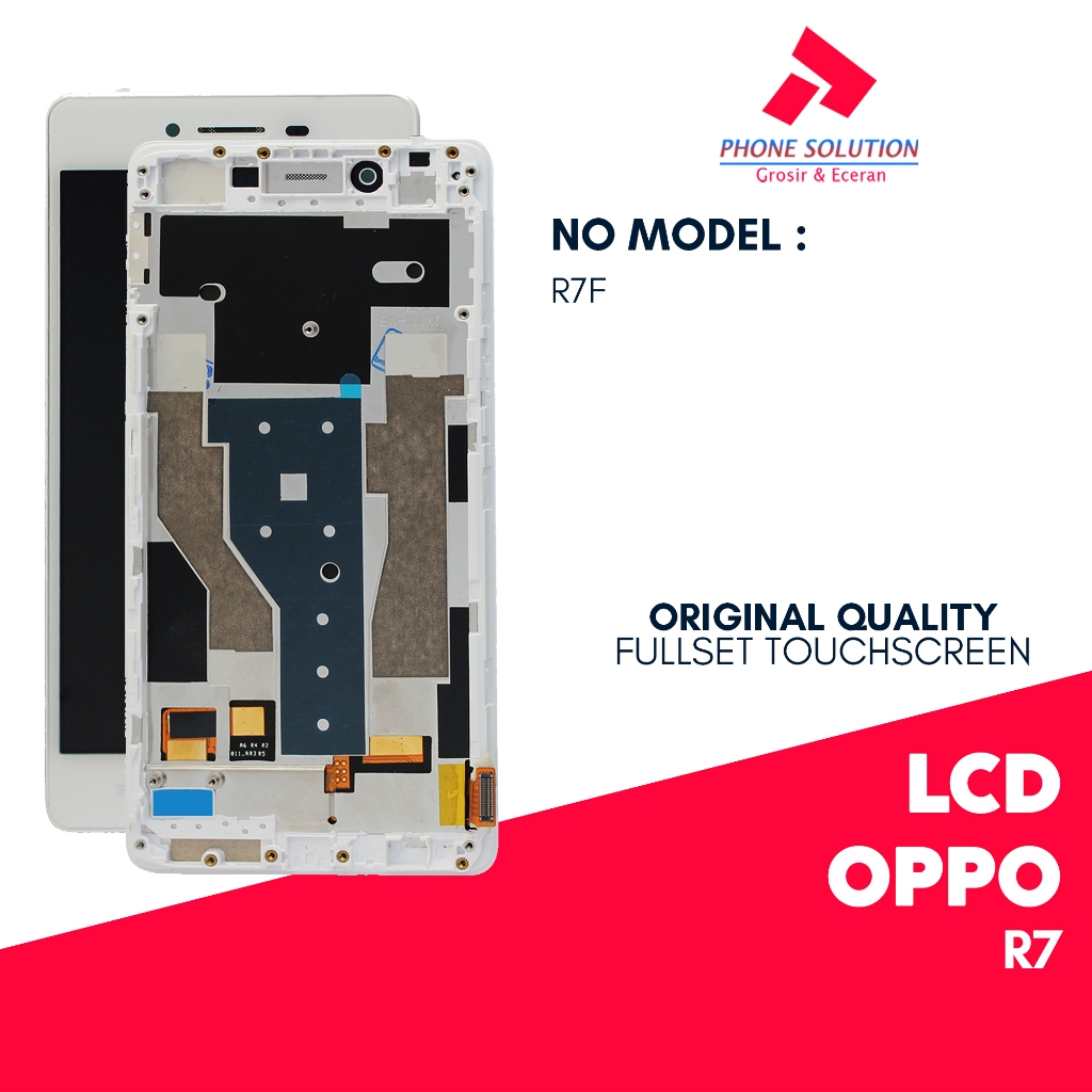 Jual LCD Oppo R7 - IncludeFrame FullsetTouchscreen - Garansi 1 Bulan ...