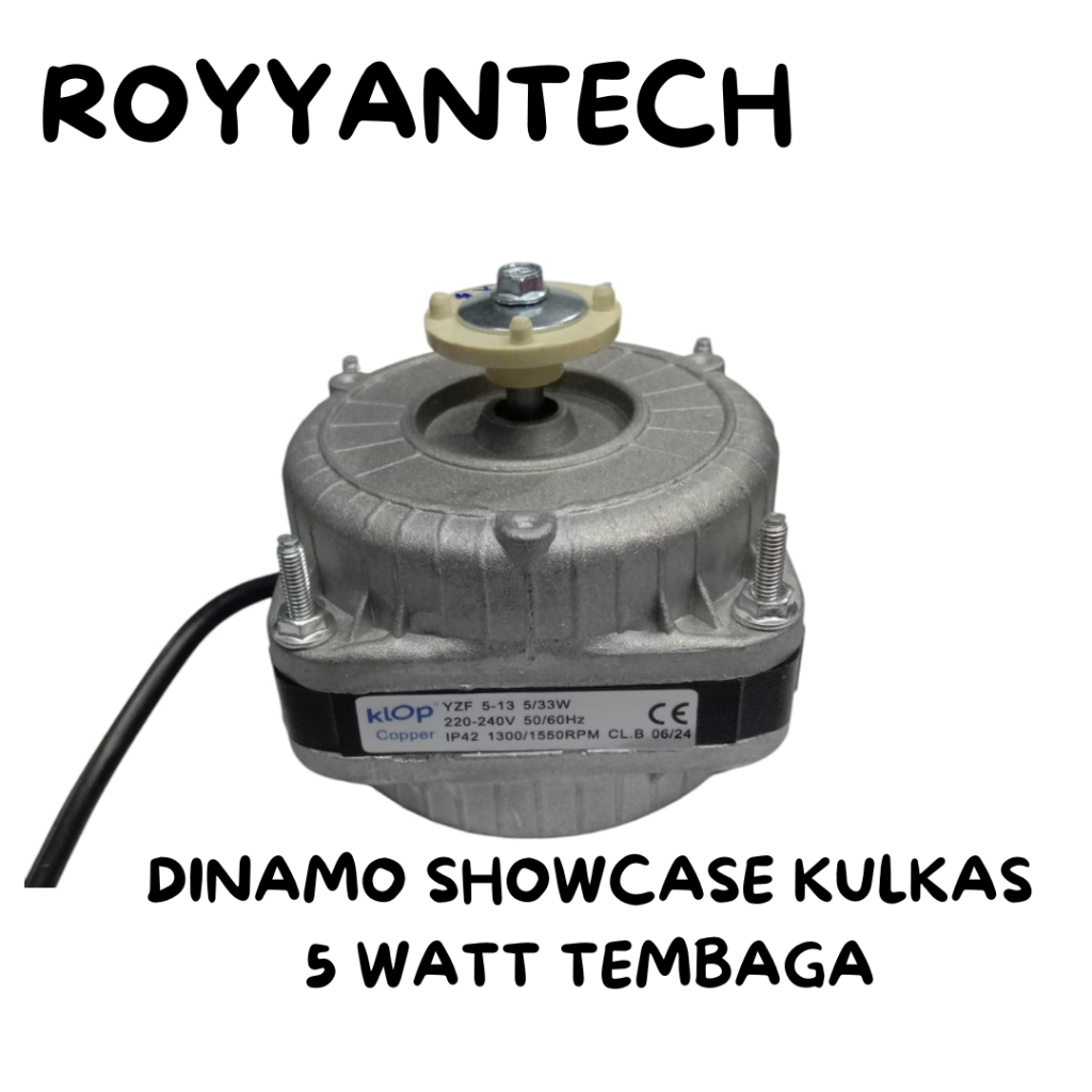Jual DINAMO SHOWCASE KULKAS 5 WATT TEMBAGA MOTOR FAN CONDENSOR 5 W ...