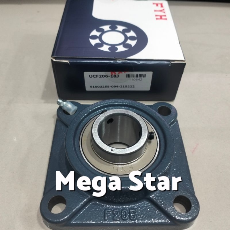 Jual BEARING UCF 206-18 / UCF206-18 ( AS 28.575mm ) FYH asli Japan | Shopee Indonesia