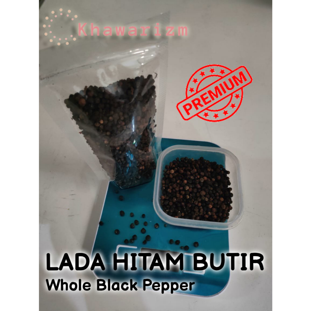Jual Lada Hitam Biji / Merica Hitam Biji / Whole Black Pepper | Shopee ...