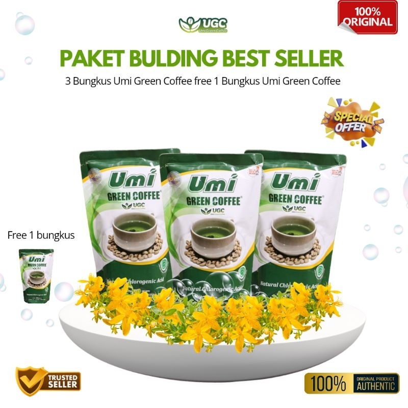 Jual Paket Bulding Umi Green Coffee Beli 3 Free 1 | Shopee Indonesia