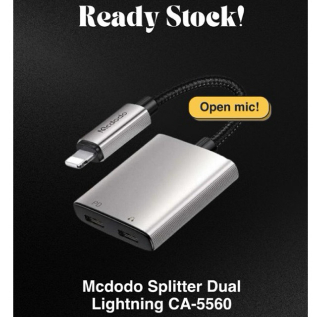 Jual mcdodo splitter dual lightning for iphone | Shopee Indonesia