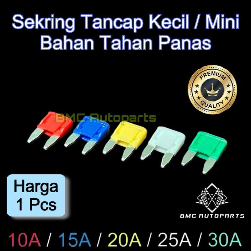 Jual Sekring DX Tancap Mini / Kecil Mobil & Motor Bahan Keramik Tahan Panas 10A 15A 20A 25A 30A ...