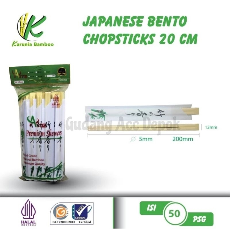Jual SUMPIT JEPANG GENROKU / SUMPIT KAYU BUNGKUS KERTAS ISI 50 PASANG ...