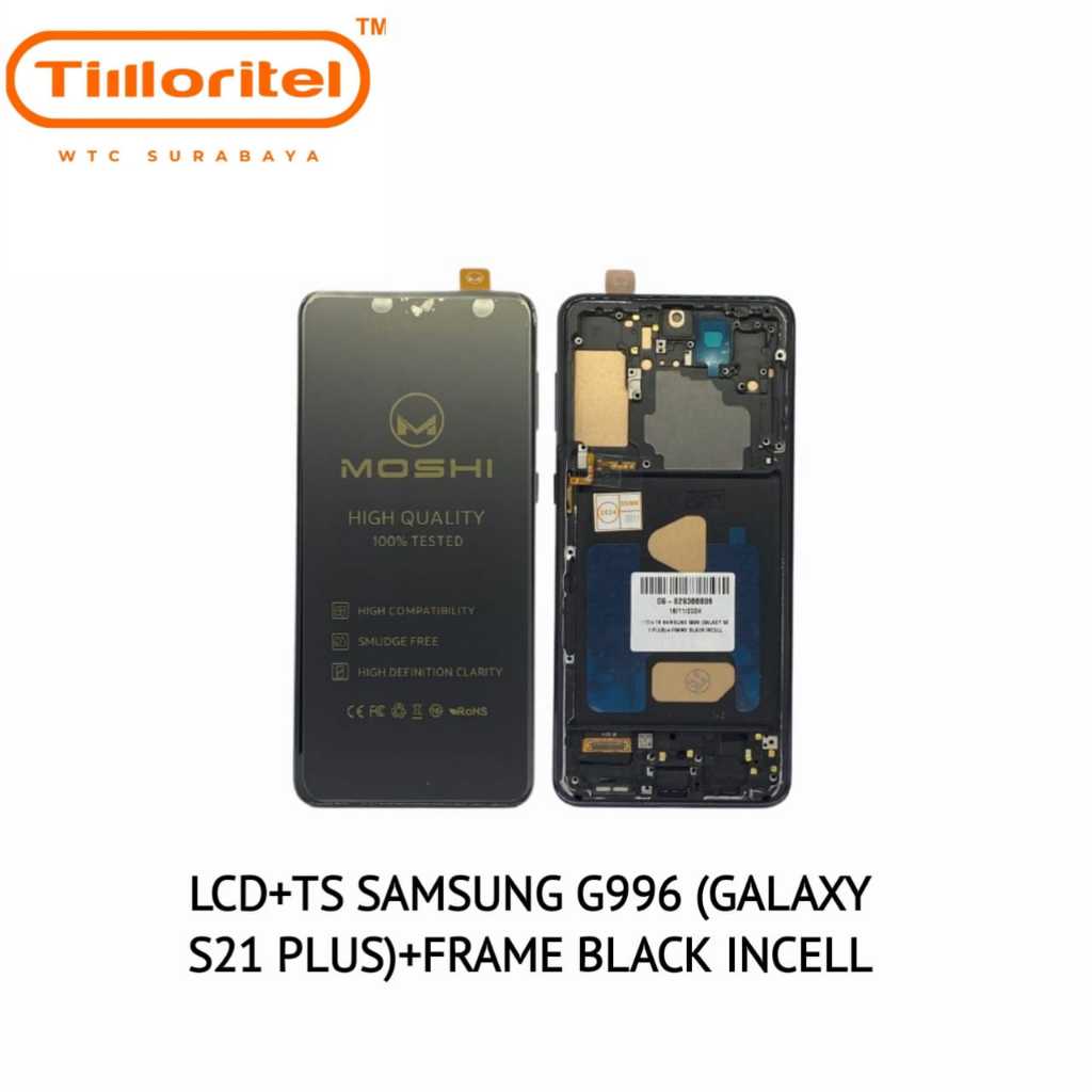 Jual LCD+TS SAMSUNG G996 (GALAXY S21 PLUS)+FRAME BLACK INCELL | Shopee ...