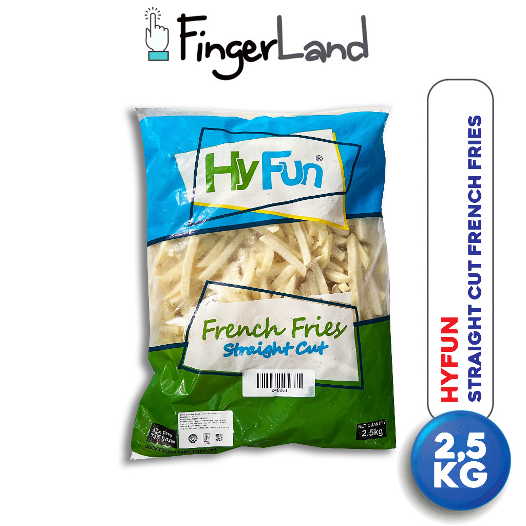 Jual HYFUN French Fries Straight Cut 2,5 KG Kentang & Packing Styrofoam ...
