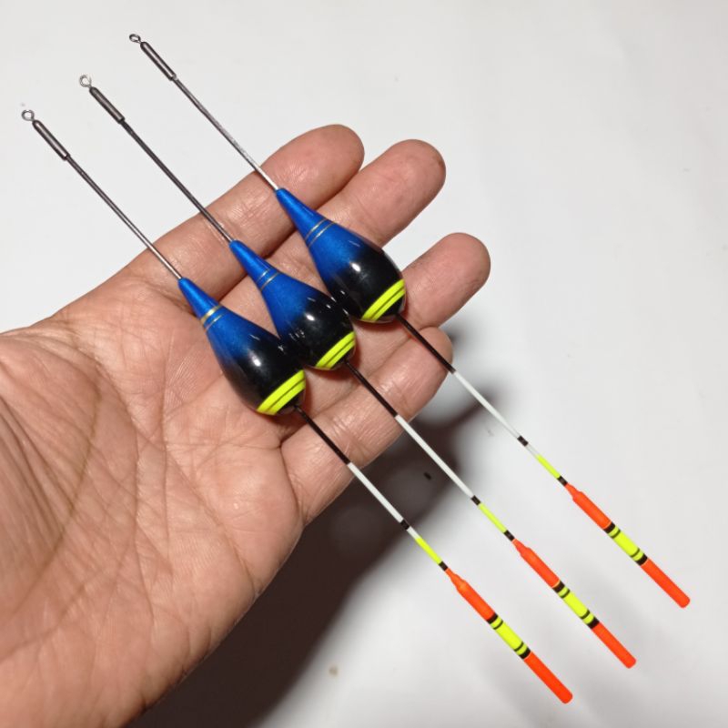 Jual Pelampung Pancing Antibadai Fiber Setarlite || isi 3pcs | Shopee ...