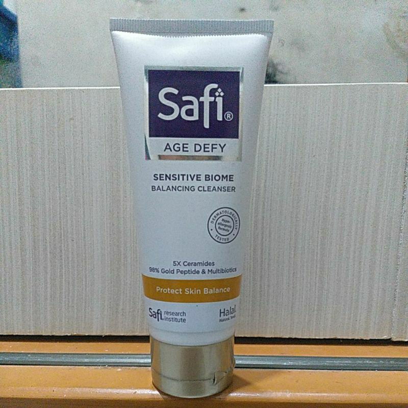 Jual Safi age defy sensitive biome balancing cleanser 100g | Shopee ...