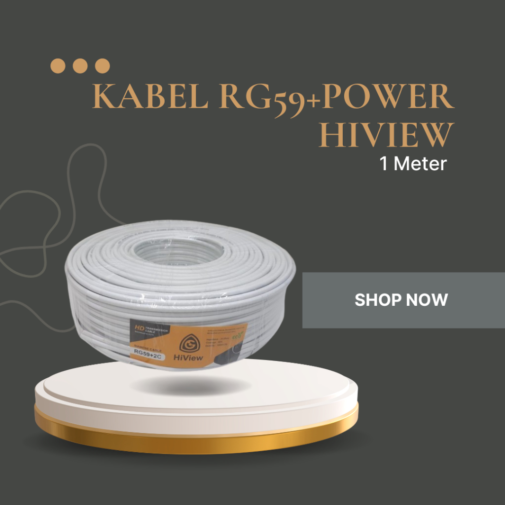 Jual Kabel Coaxial RG59+Power Hiview Per Meter | Shopee Indonesia
