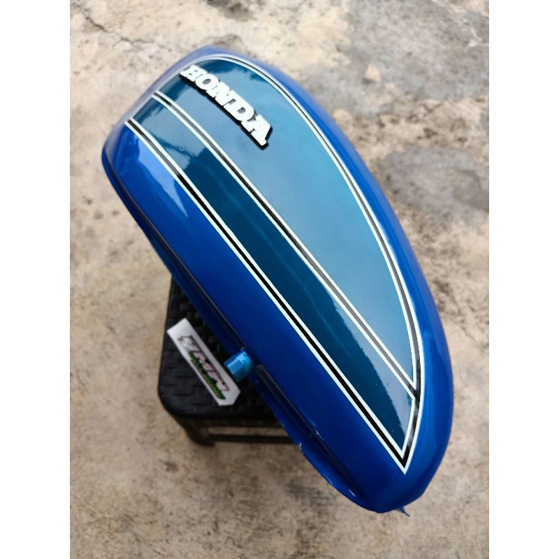 Jual Tangki honda cb125 biru tengki cb biru pres surabaya cat biru ...