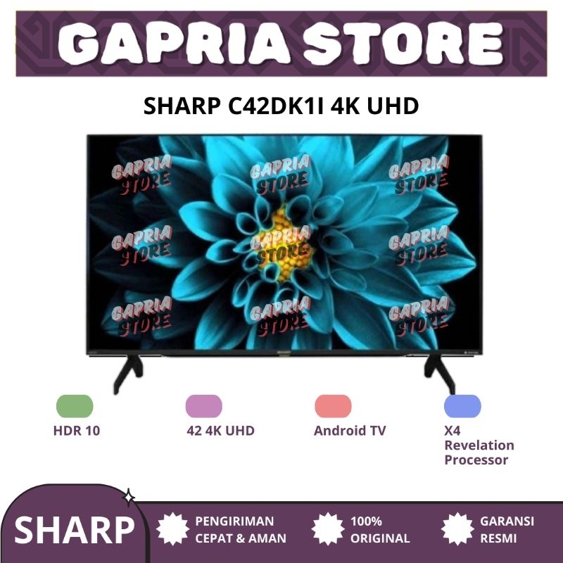 Jual Sharp 42 Inch 4T C42DK1I 4K UHD Android TV | Shopee Indonesia