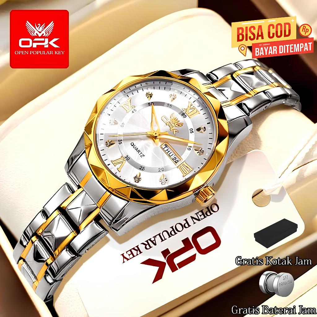 Jual Jam Tangan Wanita OPK 6023 Original Tahan Air Mewah Simple Anti ...