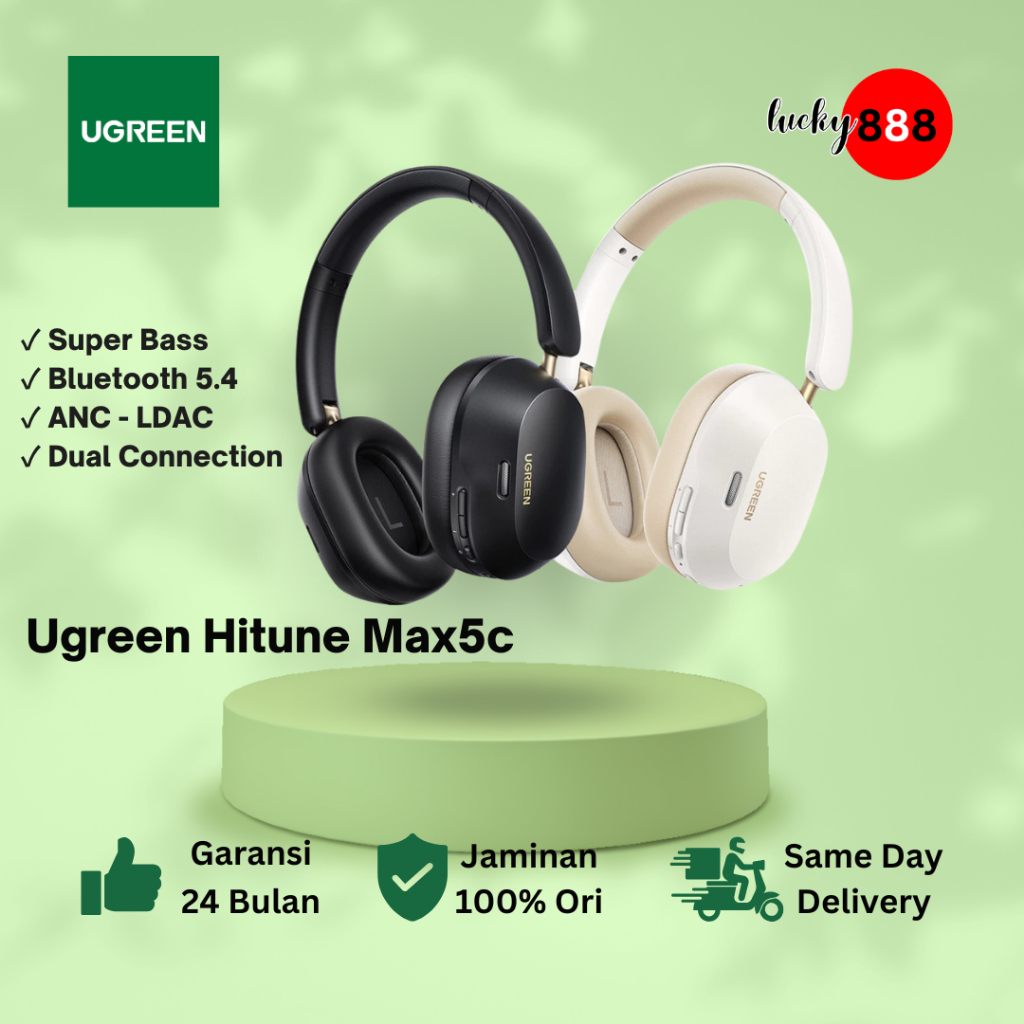 Jual [NEW LAUNCH] UGREEN Hitune Max5c ANC Bluetooth Headphone Wireless / Wired Noise Cancelling ...