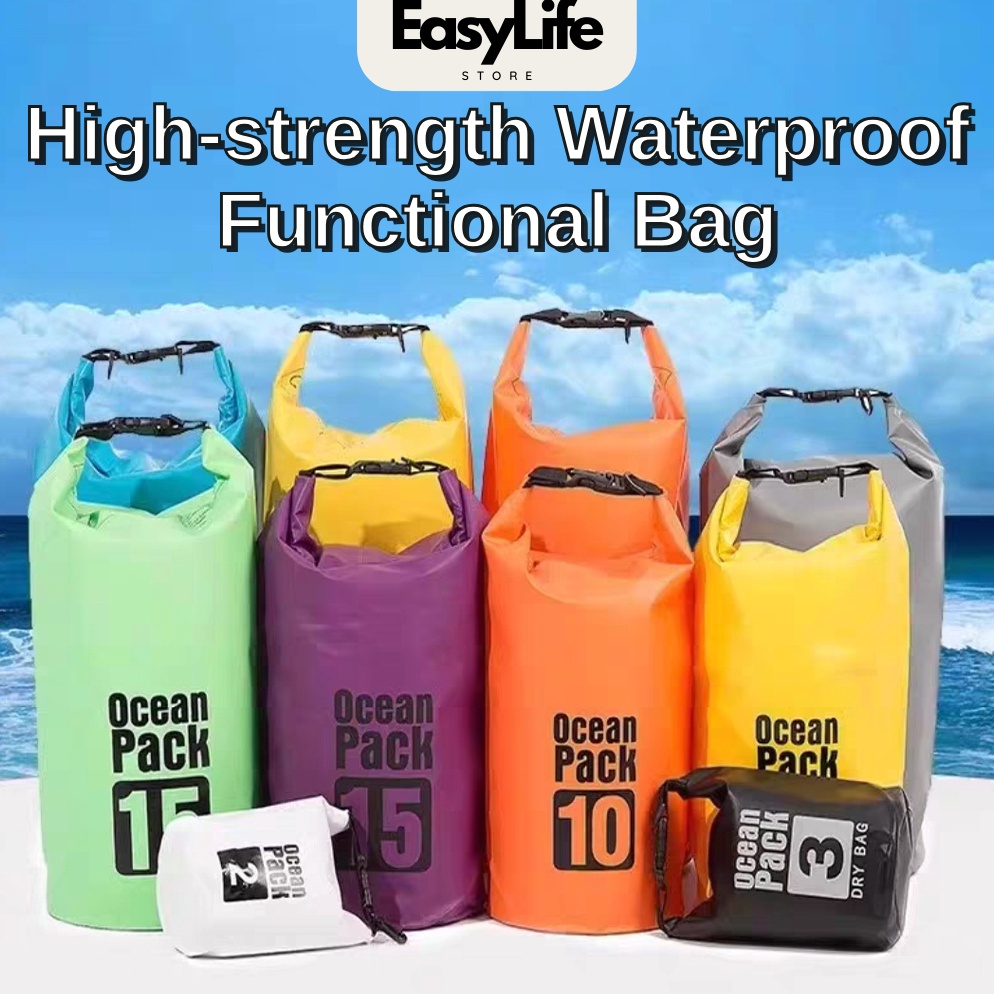 Jual Harga Bersahabat Tas Waterproof Ocean Pack Dry Bag Travel Anti Air Bahan PVC 4 Ukuran ...