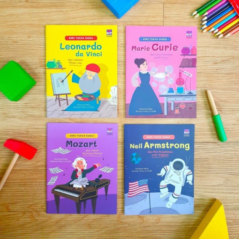 Jual Seri Tokoh Dunia: Leonardo Da Vinci | Marie Curie | Mozart | Neil ...