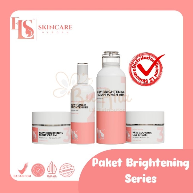 Jual Cream Pemutih Wajah LS SKINCARE (eLStm) Brightening series Glowing ...