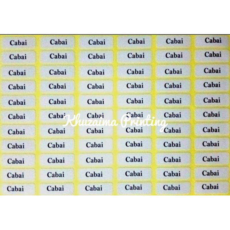 Jual STIKER LABEL NAMA/SAYURAN/BUAH/HARGA | Shopee Indonesia