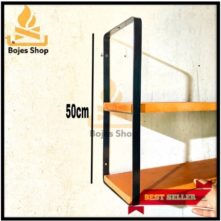 Jual Besi bracket siku penyangga rak dinding pangkon 3susun berbagai ...