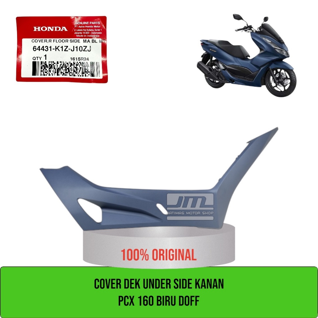 Jual Cover dek under side pcx 160 biru doff 64431-K1Z-J10ZJ | Shopee ...
