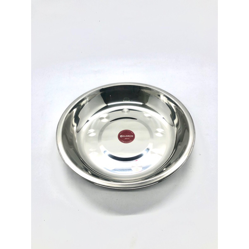 Jual Piring Stainless Nampan Stainless Bulat Baskom Stainless Baki ...