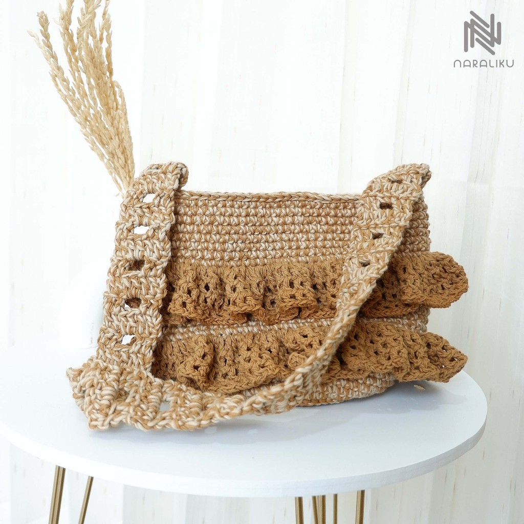 Jual TAS RAJUT/NARALIKU/TAS PUNDAK/TAS SAMPING/TAS SLEMPANG | Shopee ...