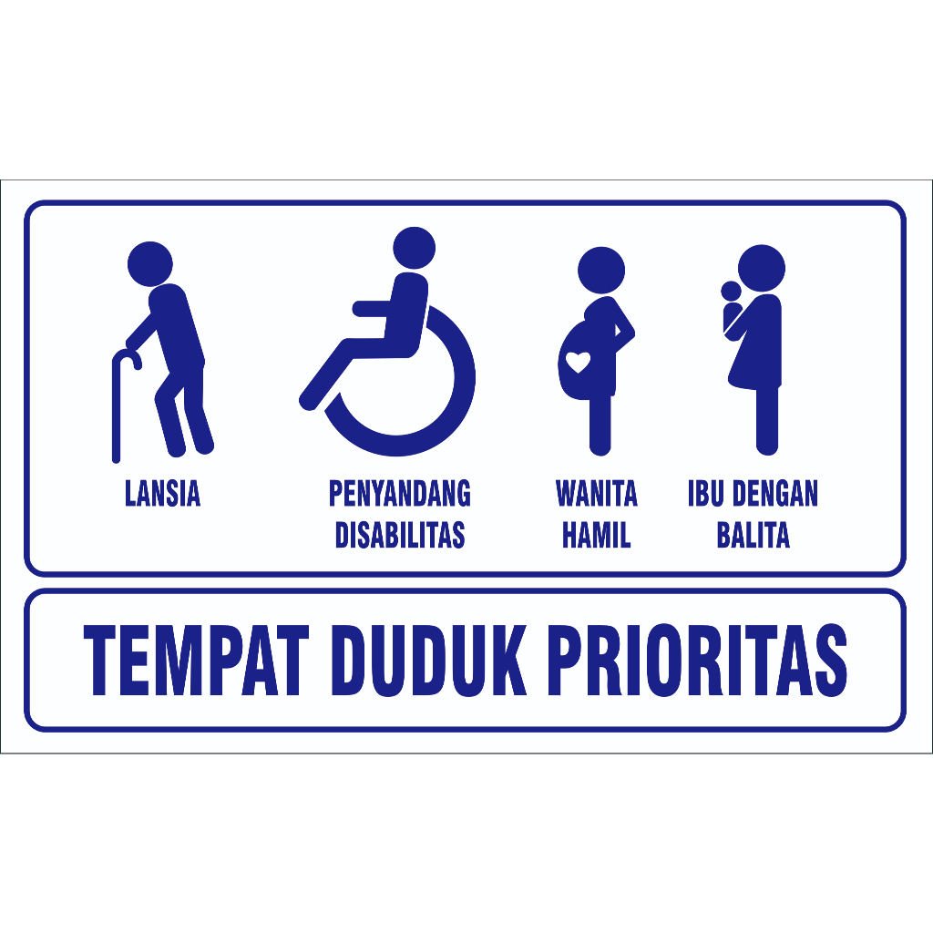 Jual AKRILIK SIGN KURSI PRIORITAS | Shopee Indonesia