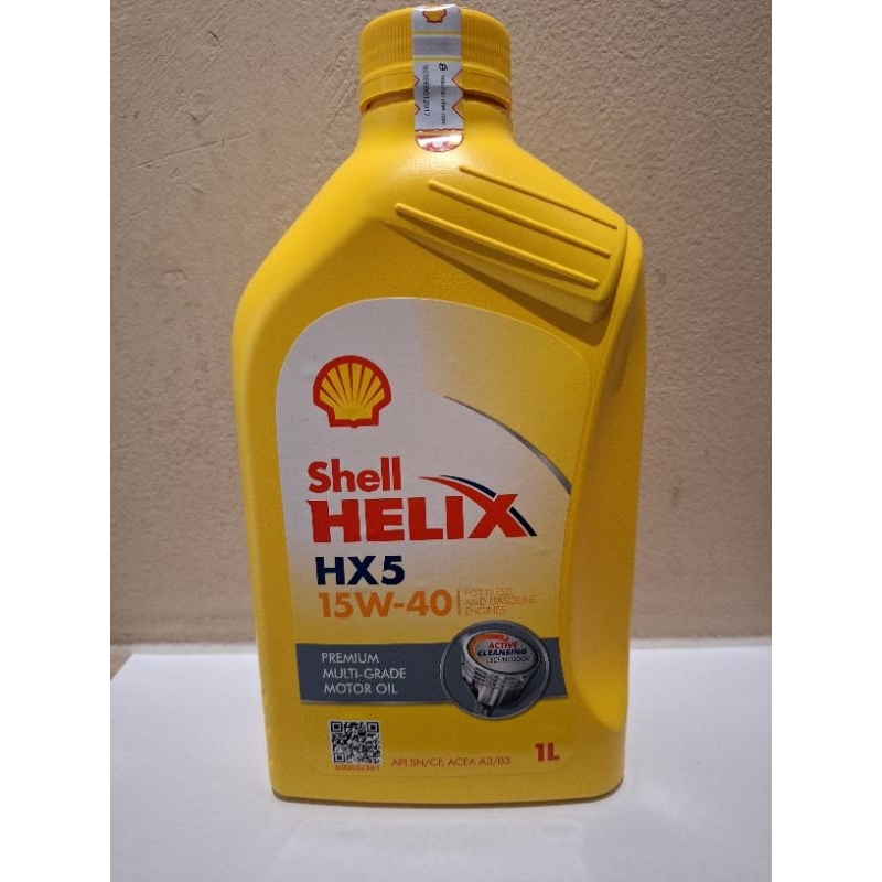 Jual Oli SHELL HELIX HX5 15W-40 1L | Shopee Indonesia