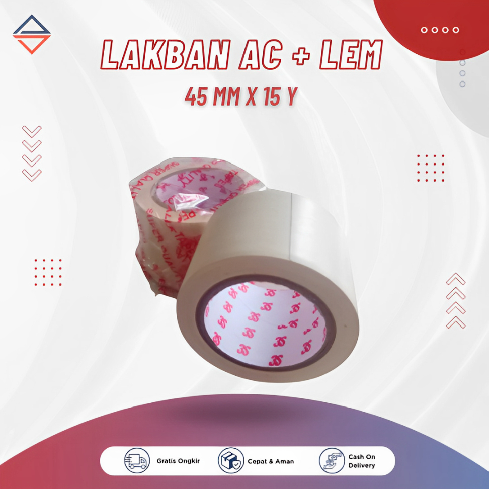 Jual Lakban AC Isolasi Pipa Duck Tape Dengan Lem Adhesive 45 mm x 15 ...