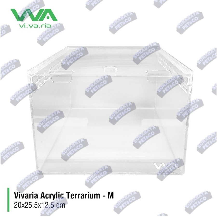 Jual Vivaria Acrylic Terrarium reptile tarantula pacman gecko snake - M ...