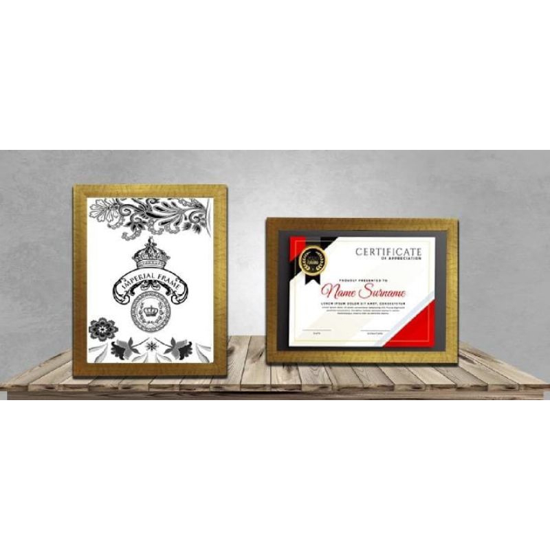 Jual BINGKAI FRAME PIGURA FOTO PIAGAM CERTIFICATE A4 21X30 MINIMALIS ...