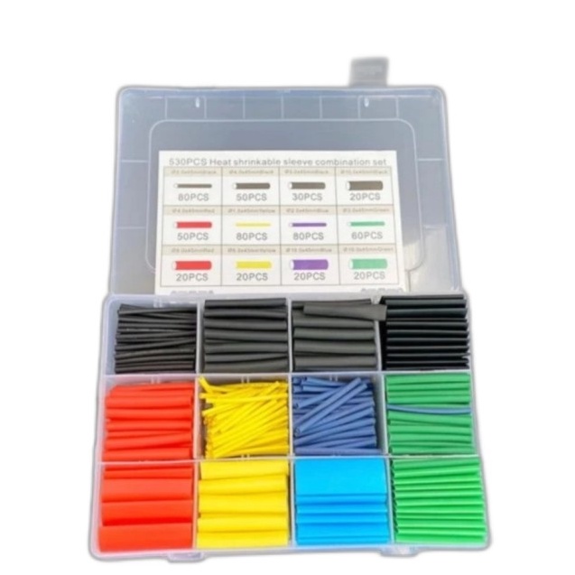 Jual heat shrink tube isolasi selongsong susut kabel listrik bakar 53 ...