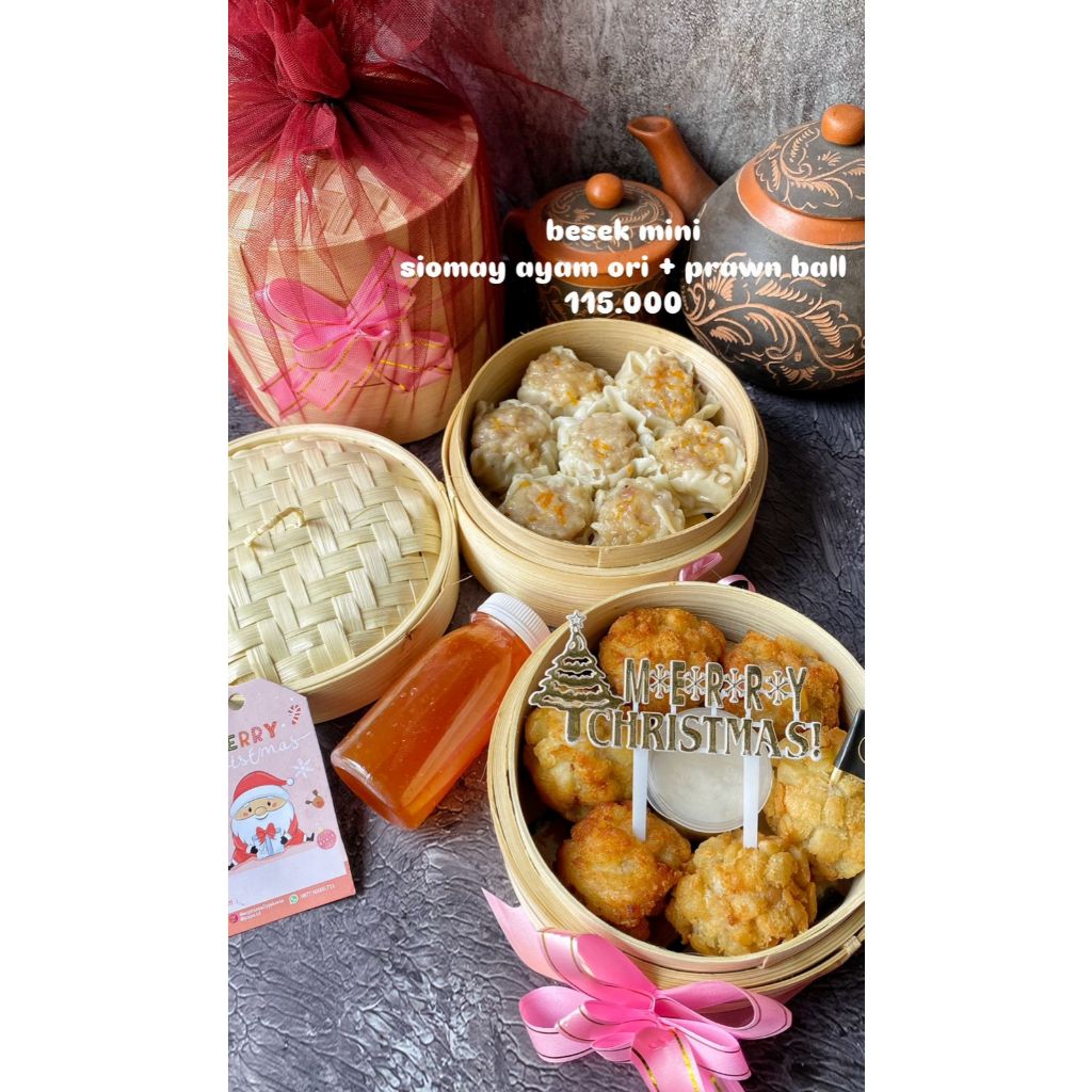 Jual Hampers Besek Mini Dimsum Christmas / Natal Edition , LIMITED ...