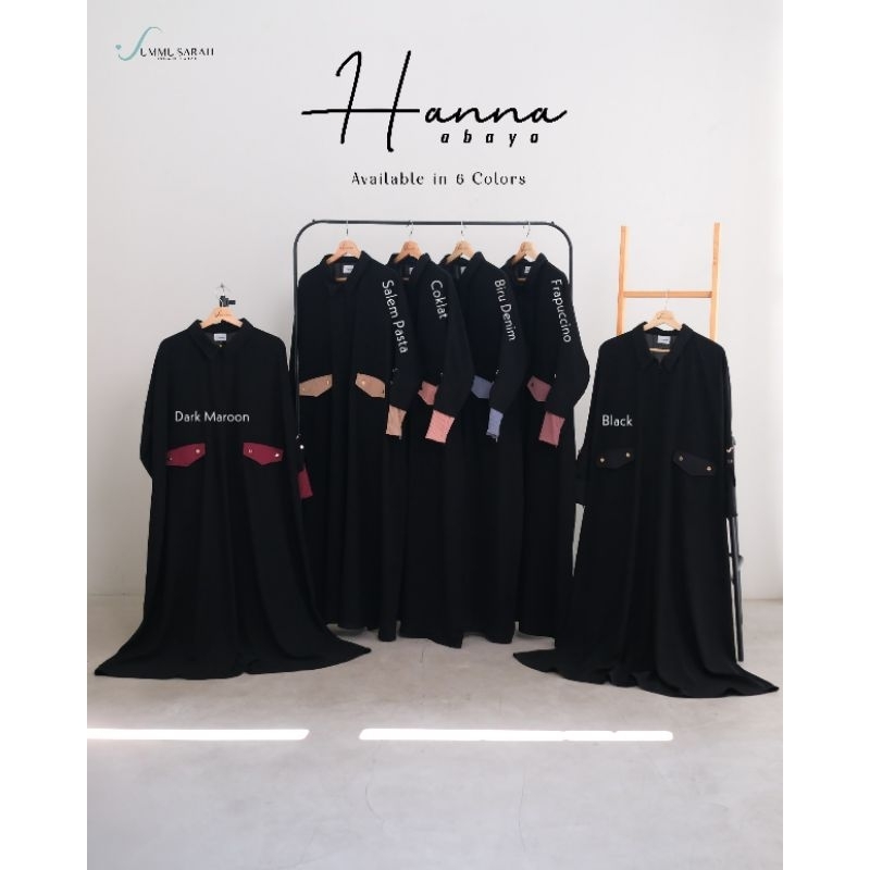 Jual Hanna Abaya dan Khimar Hanna Bahan Soft Lexina by Sultan Mix Rib ...