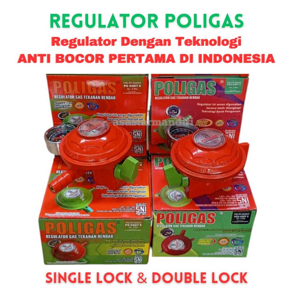 Jual Poligas Regulator Gas Meter Anti Bocor dan Double Lock/Regulator ...