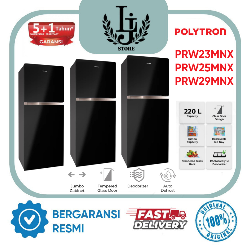 Jual Kulkas Polytron 2 Pintu PRW23MNX / PRW25MNX / PRW29MNX Kulkas 2 ...