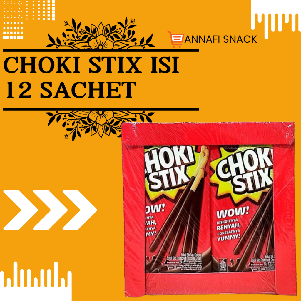 Jual CHOKI STIX ISI 12 SACHET // COKLAT STIK | Shopee Indonesia