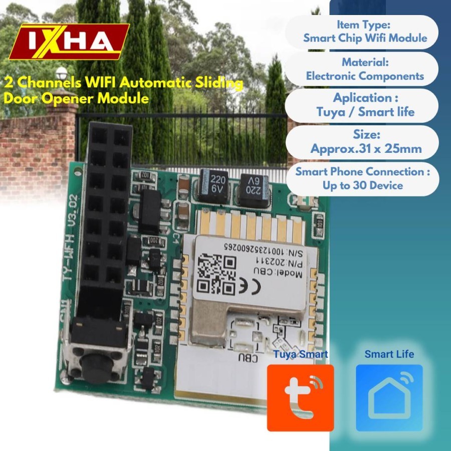 Jual Modul smart android/ IOS Switch Wifi Automatic sliding gate ...