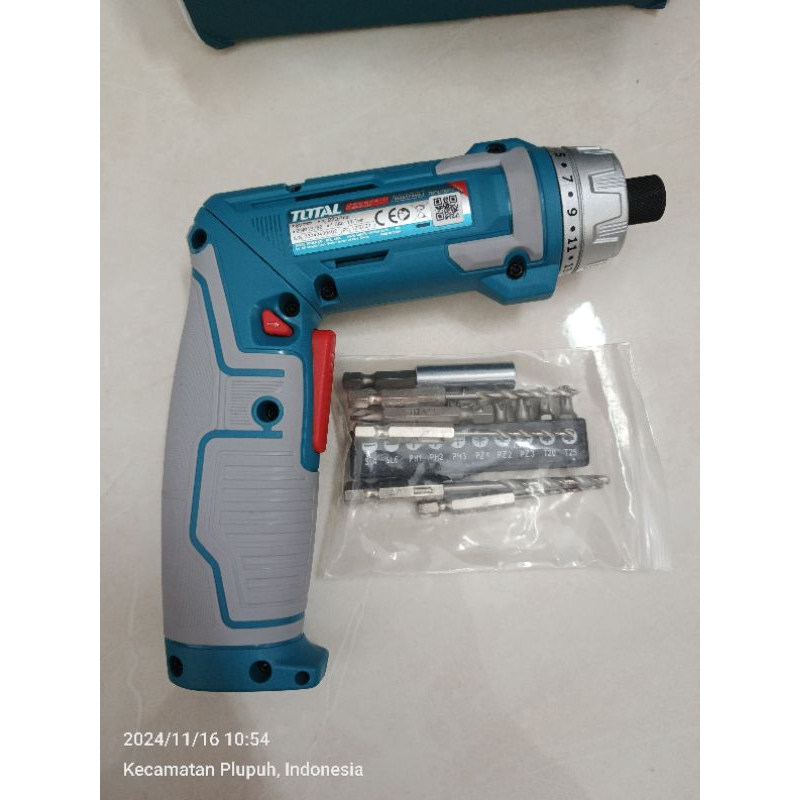 Jual obeng battery screwdriver total tsdli0802 | Shopee Indonesia