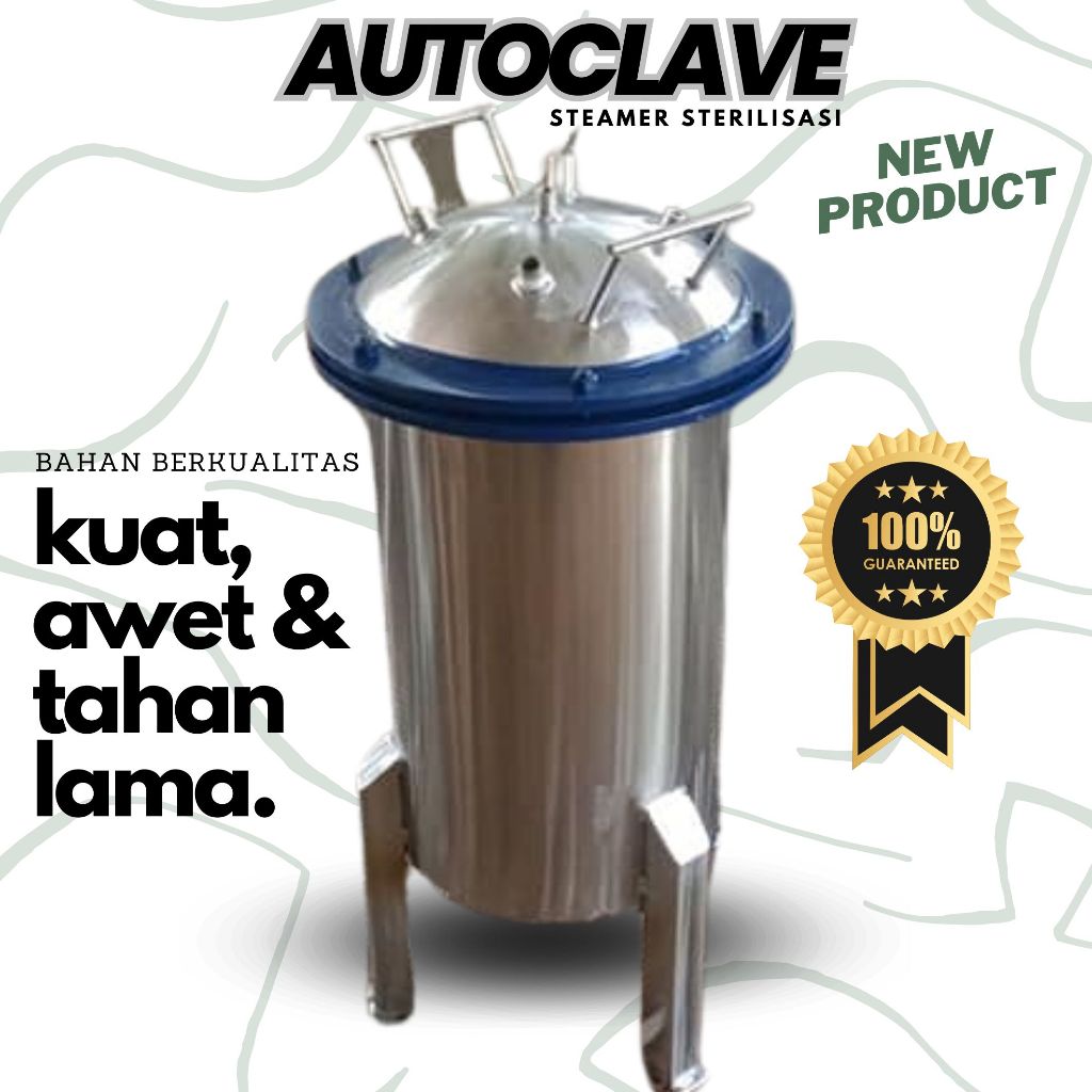 Jual Autoclave Presto Sterilisasi Bibit Jamur Kapasitas Isi 40 Botol ...