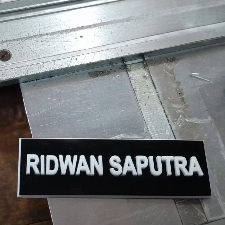 Jual Papan Nama PDH TNI POLRI Timbul Name Tag PDH TNI POLRI ASN uk. 2 ...