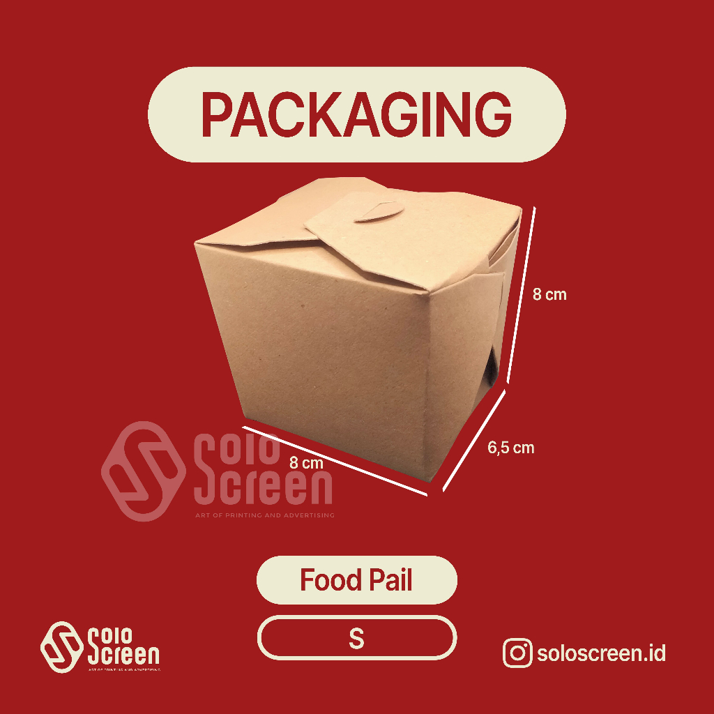 Jual Food Pail S / Foodpail / Food Pail Box / Kemasan Rice Box / Dus ...