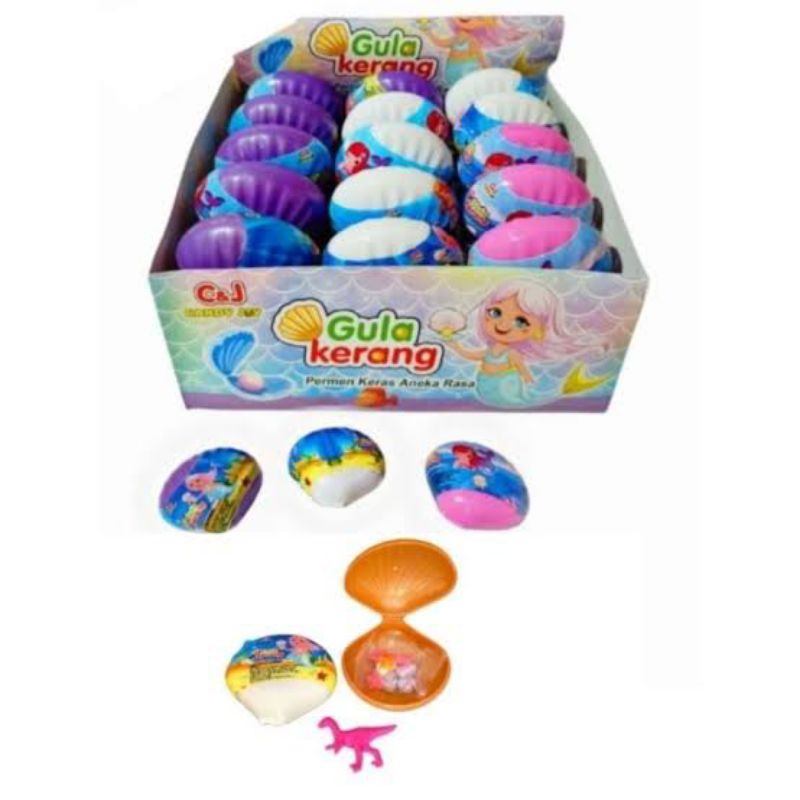 Jual Permen Keras Aneka Rasa Bentuk Kerang dengan Hadiah Gula Kerang C ...